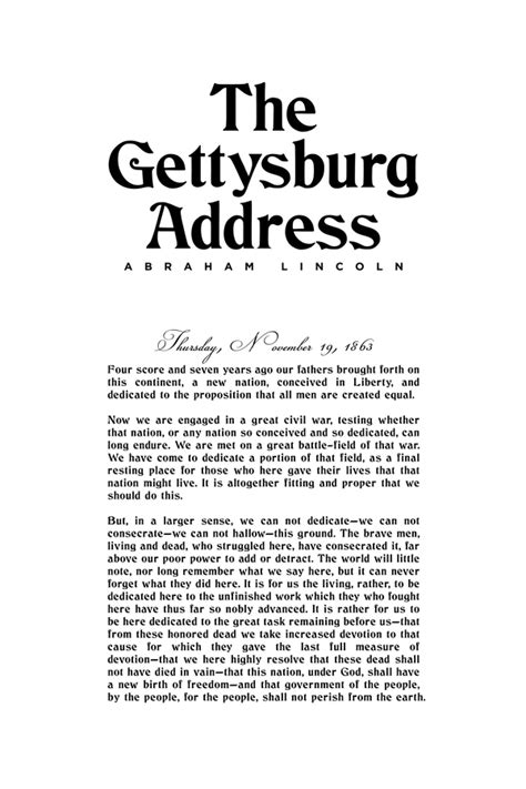 Free Printable Gettysburg Address Easy Download Printables For Everyone