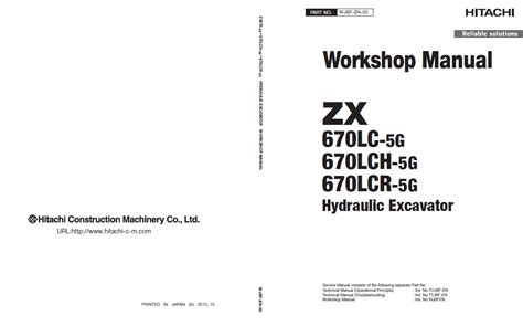 Manual De Taller Y Diagrama De Circuitos Excavadora Hitachi Zx670 5g Manualesdemaquinaria
