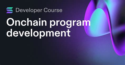onchain program development solana