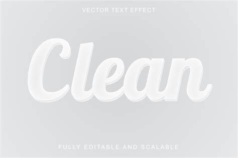 Premium Vector Clean 3d Text Effect