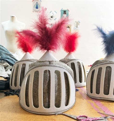 Knight Helmets With Feather