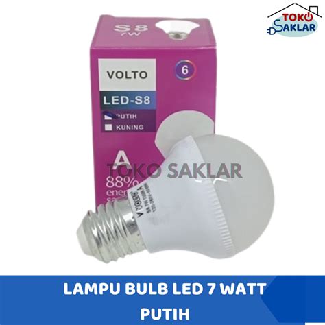 Jual Lampu Led 7 Watt Bulb Murah Putih Shopee Indonesia