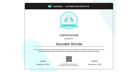 Saurabh Shinde On Linkedin Enterprise Automation Certification