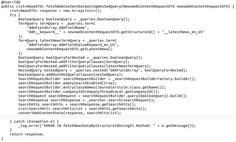 Create A Nested Query To Filter Searches By Ddmfieldarray Element In