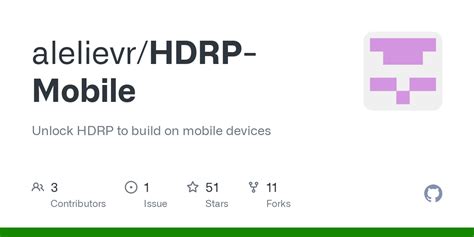 Github Alelievrhdrp Mobile Unlock Hdrp To Build On Mobile Devices