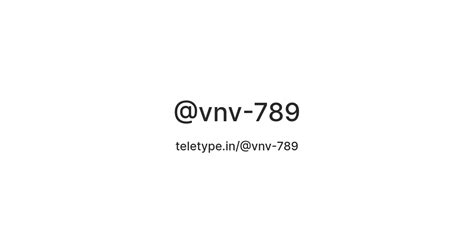 Vnv 789 — Teletype