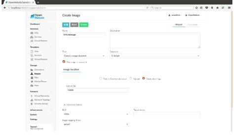 Disk Image Creation In Opennebula S Logix