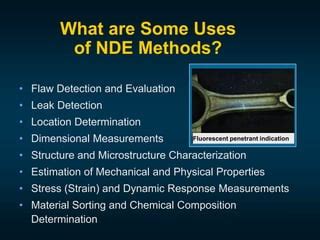 Non Destructive Testing It S Types Process Pdf
