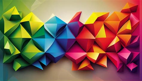 Premium Ai Image Generative Ai Spectrum Fusion A Mesmerizing Array Of Overlapping Geometric Shapes
