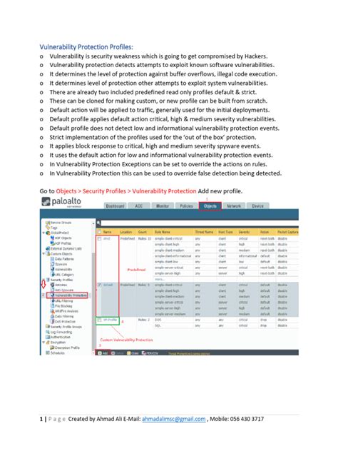 39 vulnerability protection profiles pdf vulnerability computing