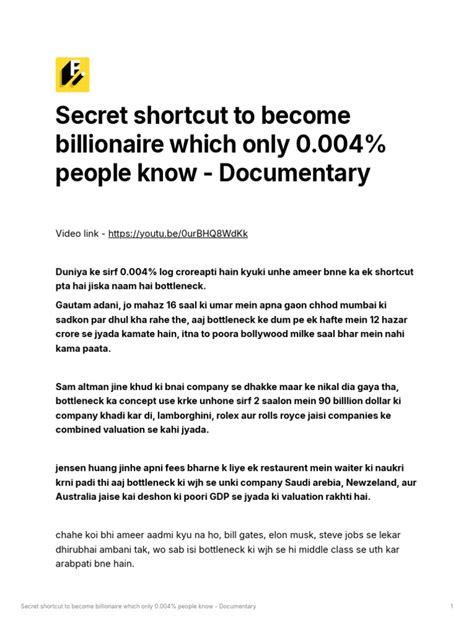middle class to millionaire part 2 script pdf