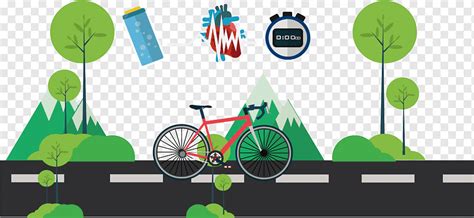 일러스트 도로 주행 도구 서식 파일 건설 도구 자전거 Png Pngwing