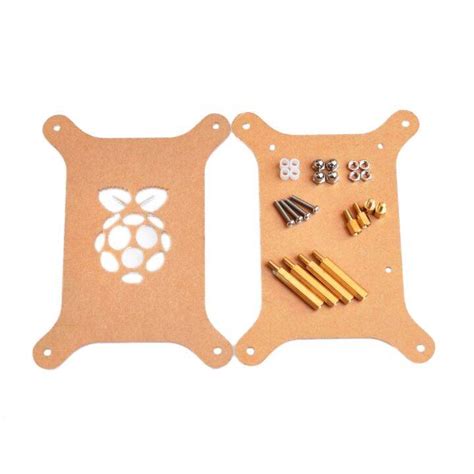 1ชั้นเคสอะคริลิคใสใสพร้อมโลโก้สำหรับ Raspberry Pi 3 Raspberry Pi B Plus
