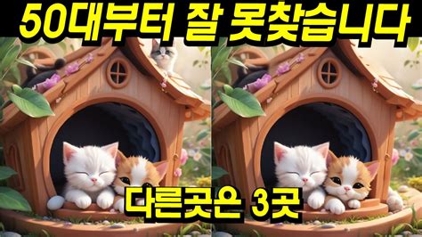 다른그림찾기 틀린 그림 찾기 차이점찾기 치매예방 두뇌운동 게임~ Youtube