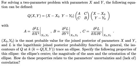 solved for solving a two parameter problem with parameters x