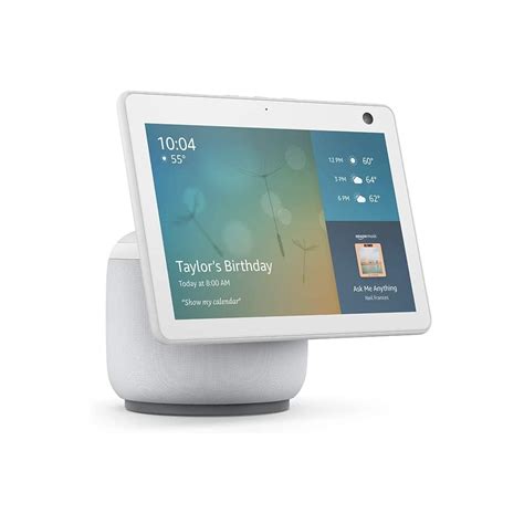 Смарт тонколона Amazon Echo Show 10 Gen 3 сензорен екран гласов асистент Бял Emag Bg