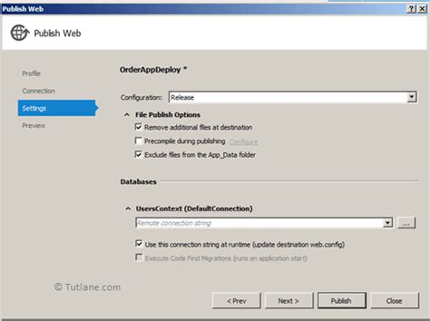 Asp Net MVC Publish With Web Deploy Package Tutlane