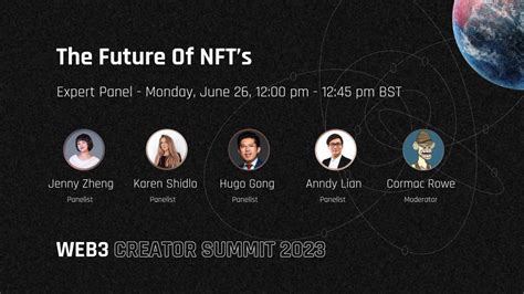 the future of nft s web3 creator summit 2023 wishu anndy lian