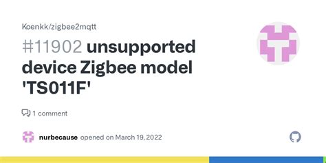 unsupported device zigbee model ts011f · issue 11902 · koenkk