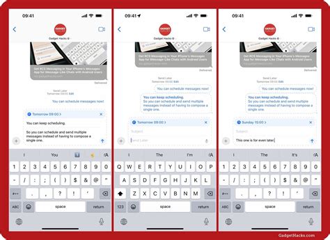 how to schedule messages to send later automatically using imessage