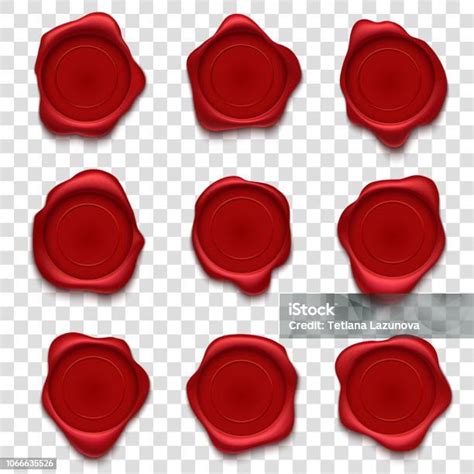 왁 스 우표입니다 레트로 우표 봉투 빨간색 소인 봉인 및 우편 파라핀 인감 격리 벡터 세트 우표에 대한 스톡 벡터 아트 및 기타