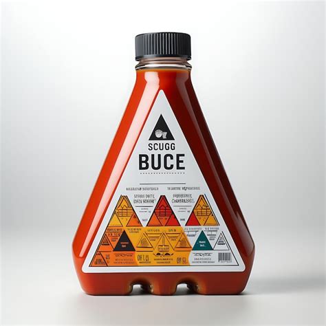 Premium Photo Collection Of Hot Sauce Bottle Angular Triangular