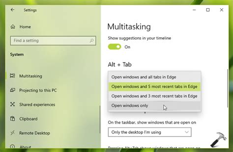 Configure The Inclusion Of Edge Tabs Into Alt Tab