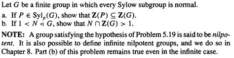 Solved Let G Be A Finite Group In Which Every Sylow Subgroup