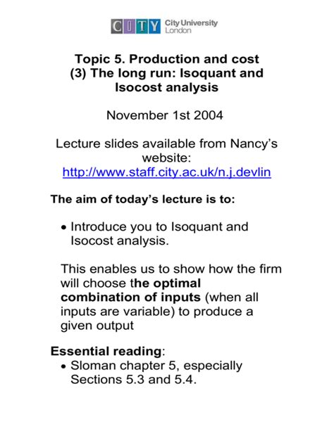 Production Function Analysis