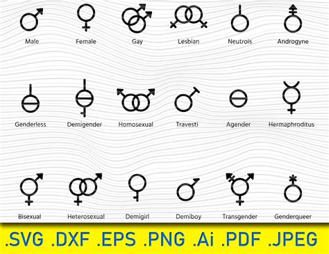 Gender Symbols Svg Male Female Sex Svg Cut File Instant Download Vinyl Craft Cutting