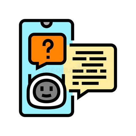 Support Chat Bot Color Icon Vector Illustration Stock Vector Illustration Of Color Service
