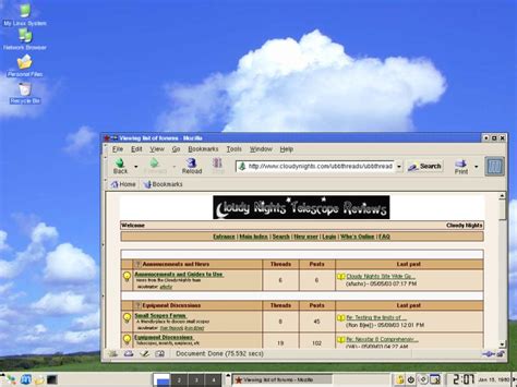 Astro Software For Lycoris Linux Astronomy Software And Computers Cloudy Nights