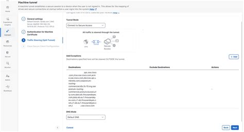 configure machine tunnel on cisco secure access cisco