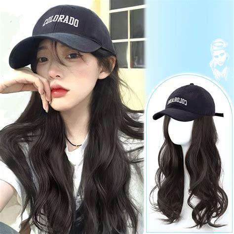 꾸안꾸 모자 일체형 가발 모자세트 얼굴소멸 풍성한가발 브릿지 붙임머리 셀프 헤어 에이블리