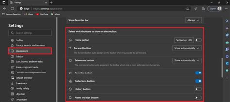 How To Add Or Remove Buttons On Toolbar In Microsoft Edge