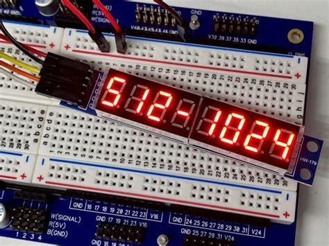 max7219 led display spi demo parallax
