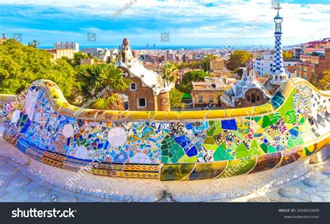 Barcelona City Panoramic View Parc Guell 庫存照片 2229523609 Shutterstock