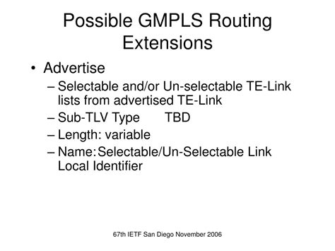 Ppt Routing Extensions To Support Network Elements With Switching Constraint Powerpoint