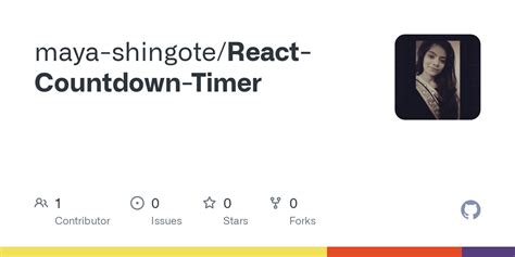 Github Maya Shingotereact Countdown Timer