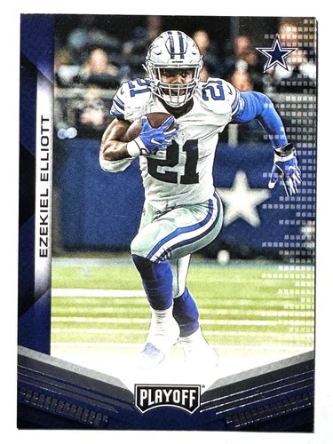 Ezekiel Elliott Dallas Cowboys 2019 Panini Playoff Football Card 98 Ebay