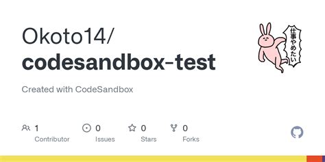 GitHub Okoto Codesandbox Test Created With CodeSandbox
