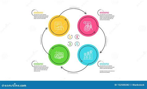 web system document and divider document icons set graph chart sign