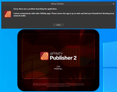 Cannot Communicate With Other Affinity Apps Since 220 Update Desktop Questions Macos And