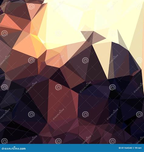 Pattern Of Geometric Shapes Texture With Flow Of Spectrum Effect Stock Illustration