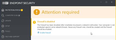 Turn Off Notifications Eset Firewall Is Disabled Eset Endpoint Products Eset Security Forum