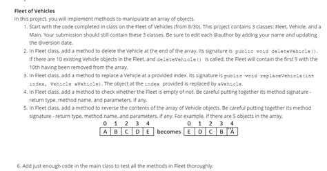 Solved Public Class Vehicle 5 Usages Private String
