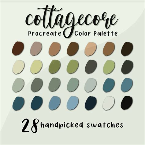 Cottagecore Vibes Procreate Color Palette Procreate For 44 OFF
