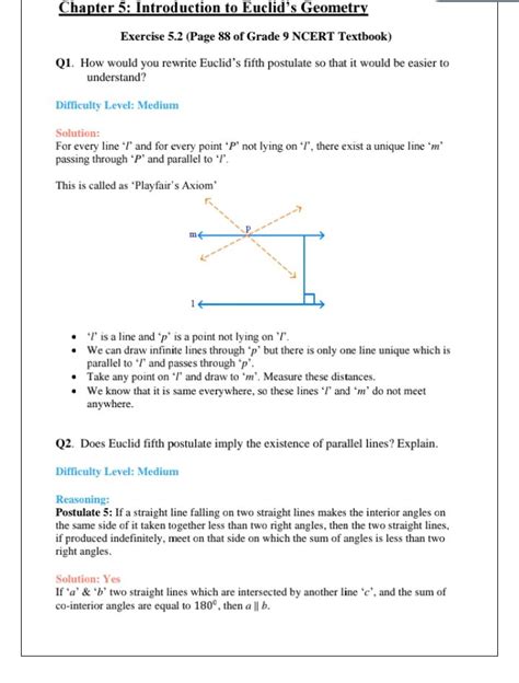 Euclids Geometry Class CBSE Maths Chapter GO RS MATHS