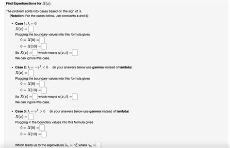Solved In Your Answers Below For The Variable Type The Word Chegg