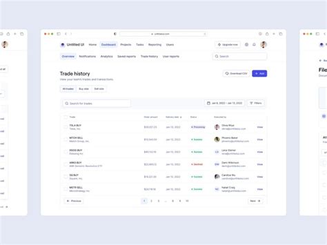 Trade History Untitled UI History Ui Travel Website Design Web